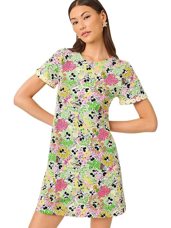 LILLY PULITZER Cody Short Sleeve T-shirt Dress - Multi Throwback Disney