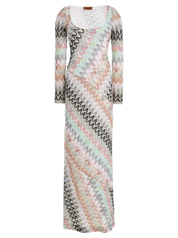 Missoni Metallic Knit Maxi Dress - Multi