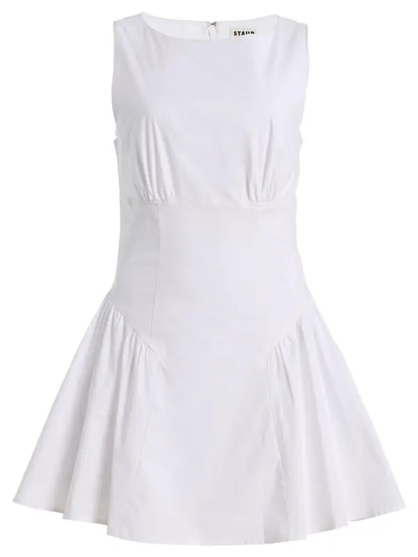 Staud Gwen Mini Dress - White