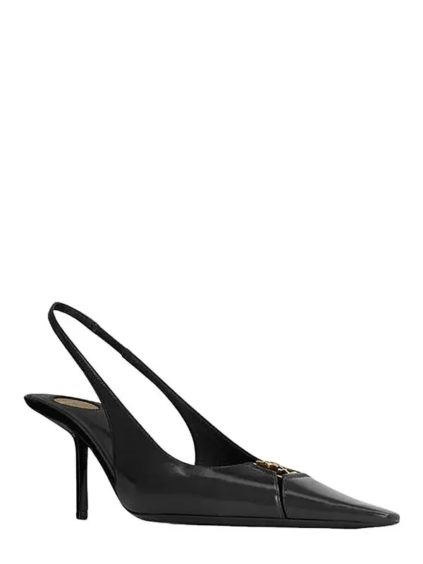 Saint Laurent Babylone Breteuil Slingback Pumps - Black