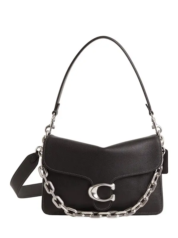 COACH Chain Tabby Shoulder Bag - Silver/black