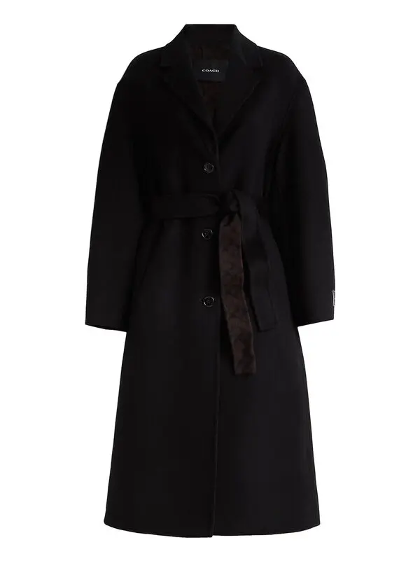COACH Restored Double Faced Coat - Black