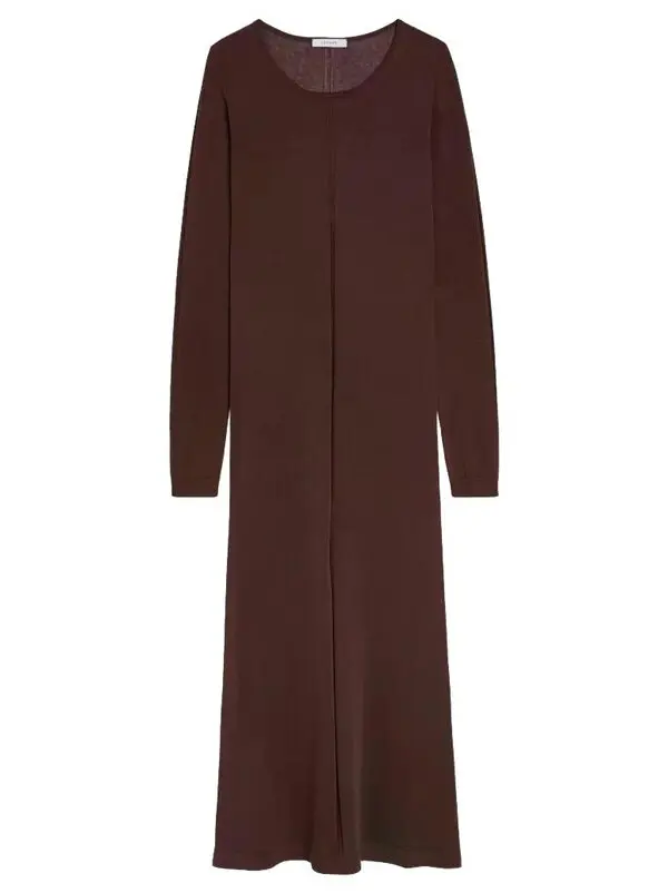 LEMAIRE Long-sleeve Maxi Dress - Brown