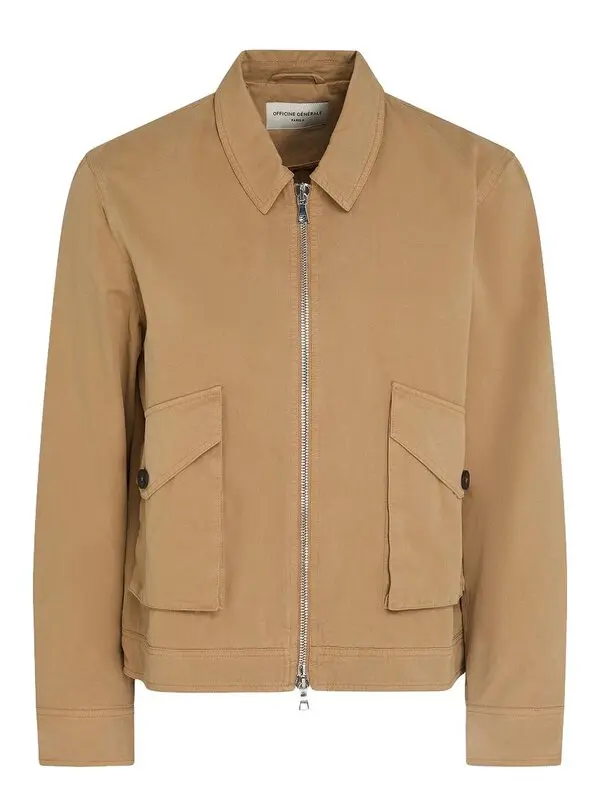 Officine Générale Mateus Cotton-twill Jacket - Camel
