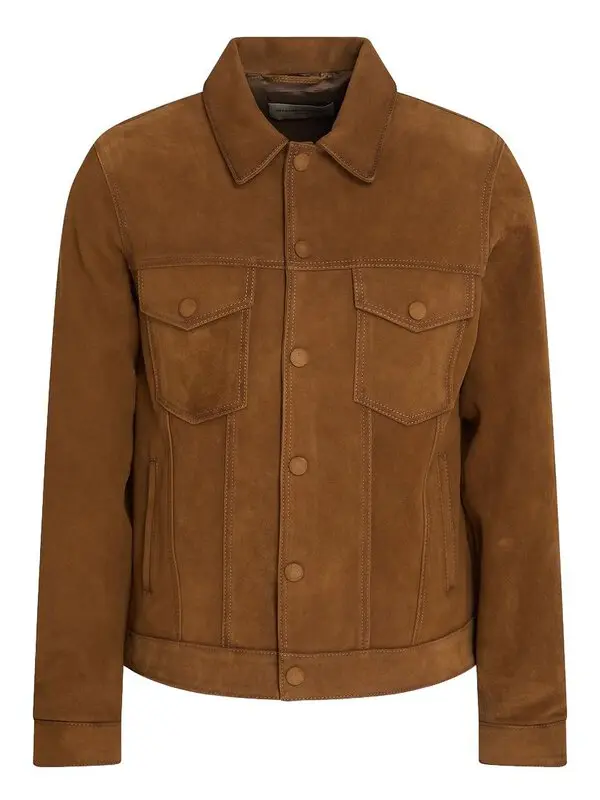 Officine Générale Leonide Nubuck Jacket - Brown