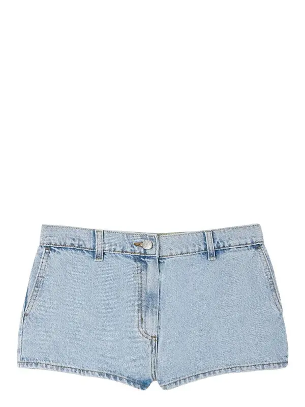 Magda Butrym Denim High-rise Shorts - Light Denim