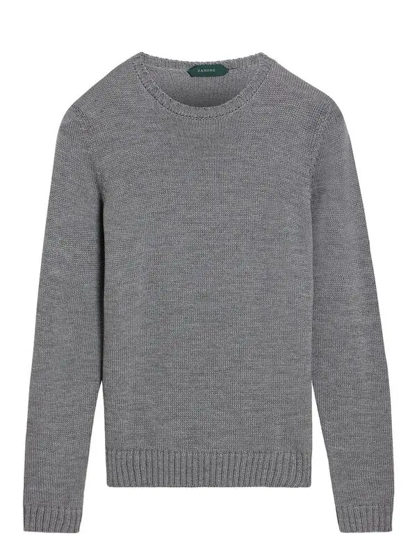 SLOWEAR Zanone Wool Sweater - Anthracite