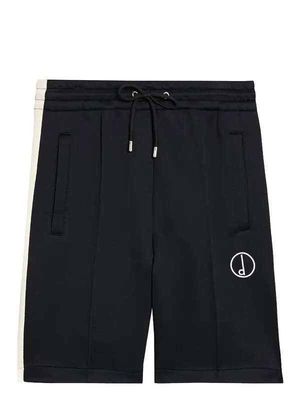 Dunhill Striped Jersey Drawstring Shorts - Black