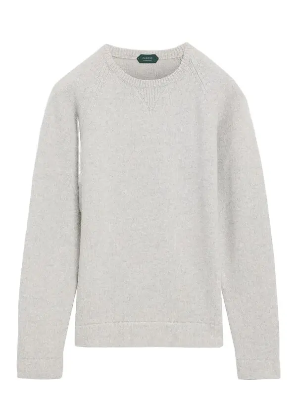 SLOWEAR Zanone Wool And Cashmere-blend Sweater - Light Gray