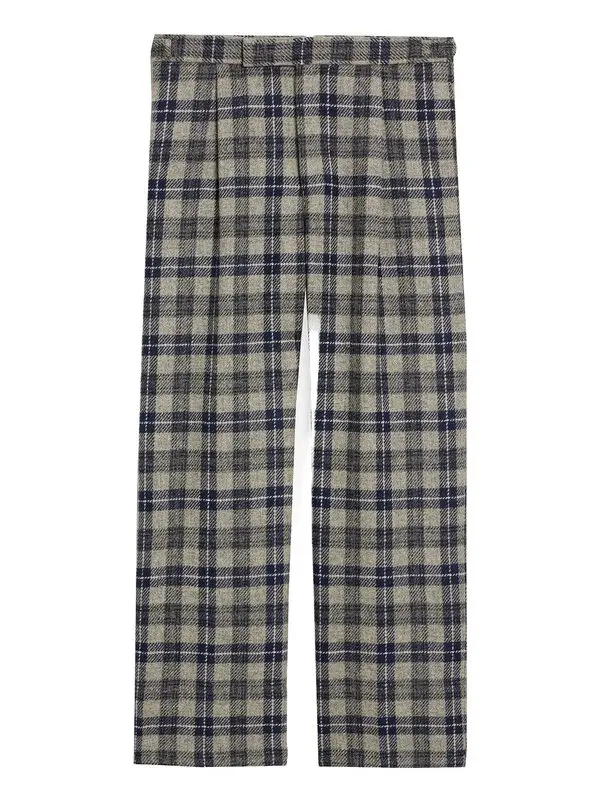 Thom Browne Checked Wool Pants - Gray