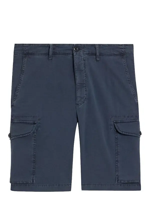 SLOWEAR Incotex Cotton-blend Gabardine Cargo Shorts - Navy