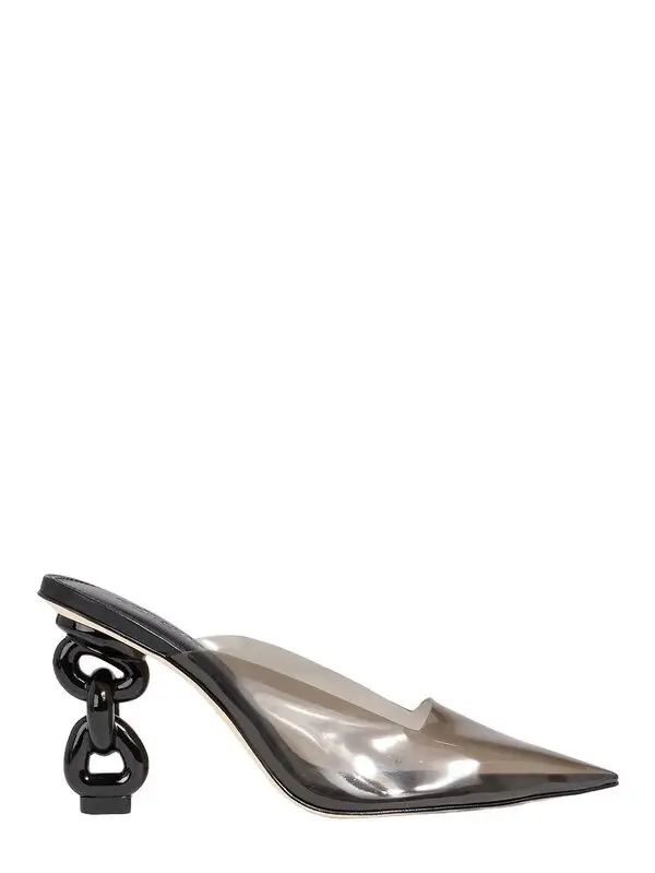 Cult Gaia Carmen Pvc Mules - Black