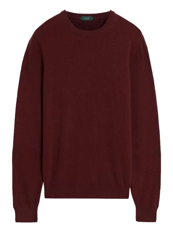 SLOWEAR Zanone Wool And Cashmere-blend Sweater - Burgundy