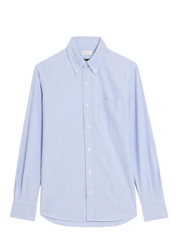 SLOWEAR Glanshirt Cotton Oxford Shirt - Light Blue