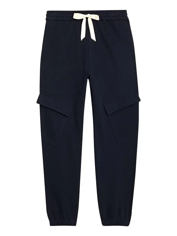 JIL SANDER Cottonfleece Sweatpants - Navy