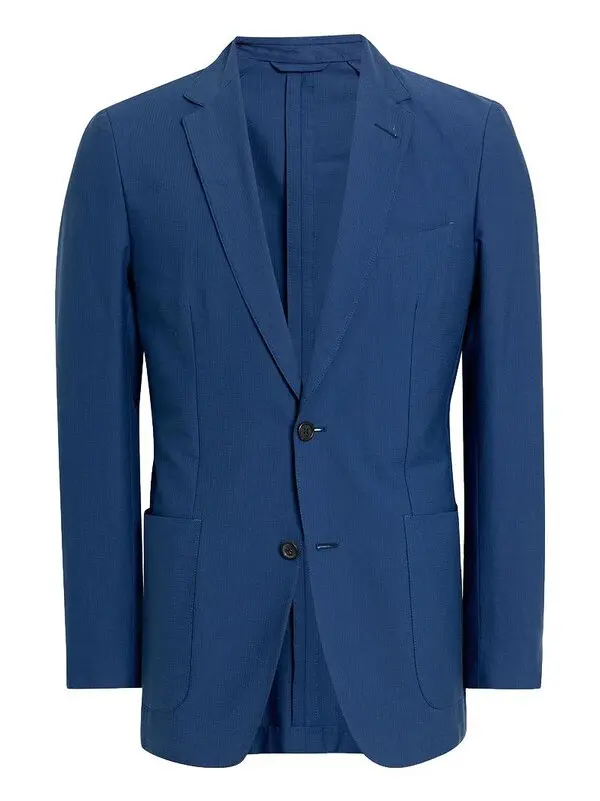 Dunhill Cotton-blend Seersucker Blazer - Navy