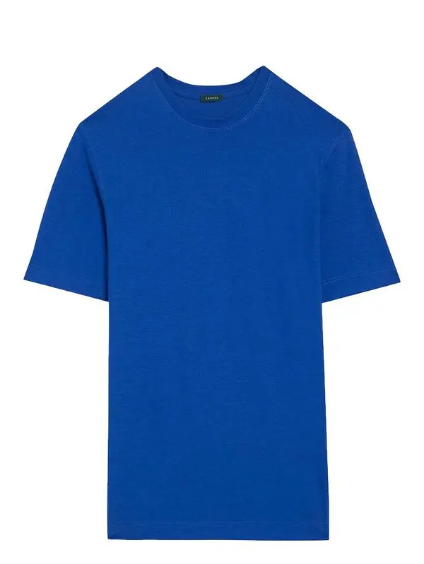SLOWEAR Zanone Cottonjersey Tshirt - Bright Blue