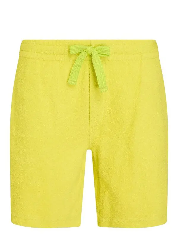 Orlebar Brown Trevone Cotton-terry Drawstring Shorts - Bright Yellow
