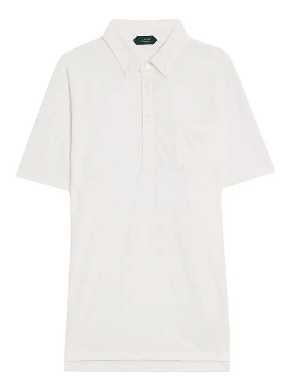 SLOWEAR Zanone Cottonjersey Polo Shirt - White