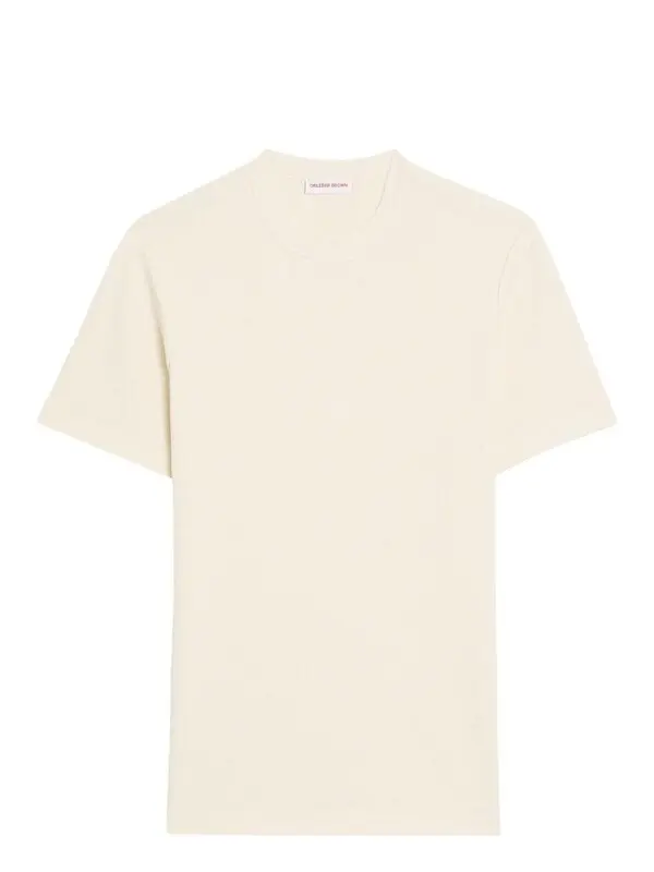Orlebar Brown Nicolas Cotton And Linenblend Tshirt - Ivory