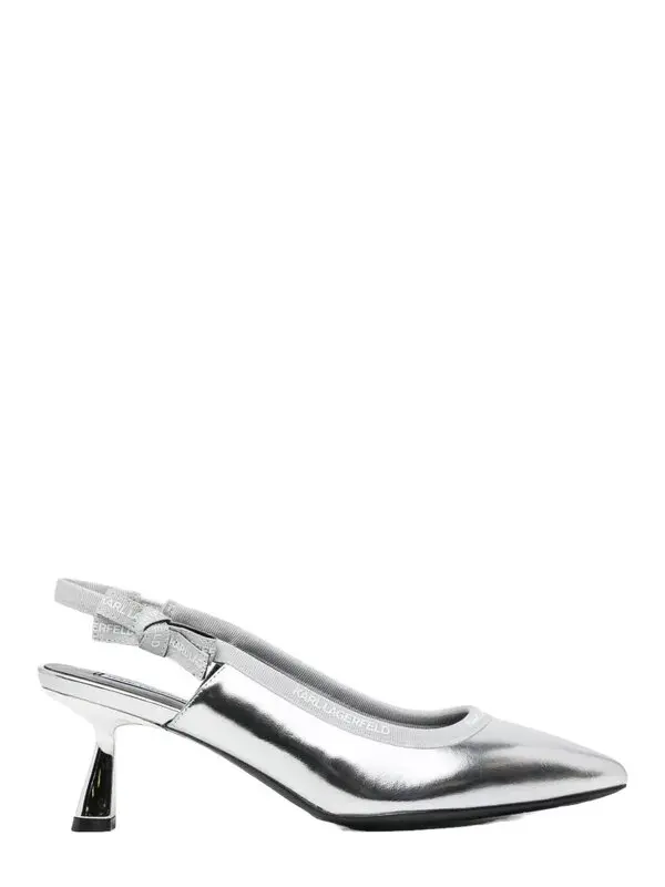 Karl Lagerfeld 40mm Panache Pumps - Silver