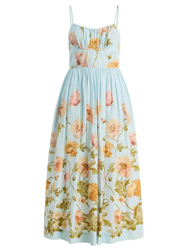 Cara Cara Alba Cotton Midi Dress - Floral