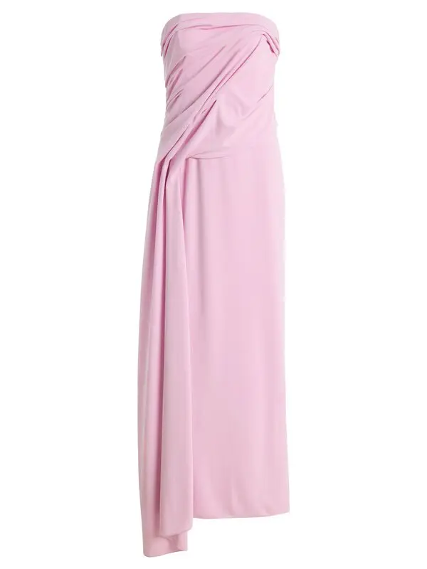 Significant Other Exclusive Genesis Strapless Draped Maxi Dress - Pink