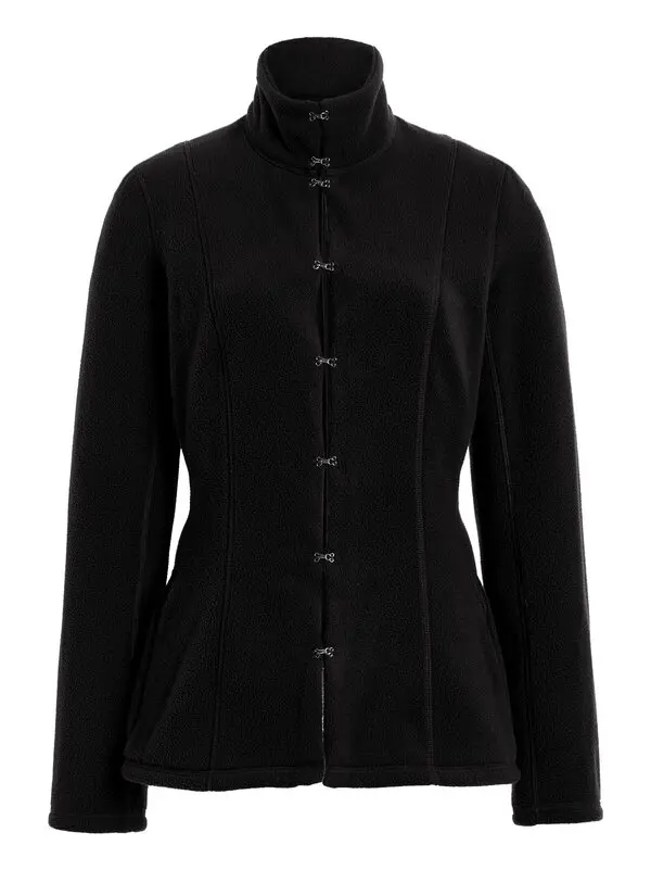 COLLEEN ALLEN Victorian-inspired Fleece Jacket - Black