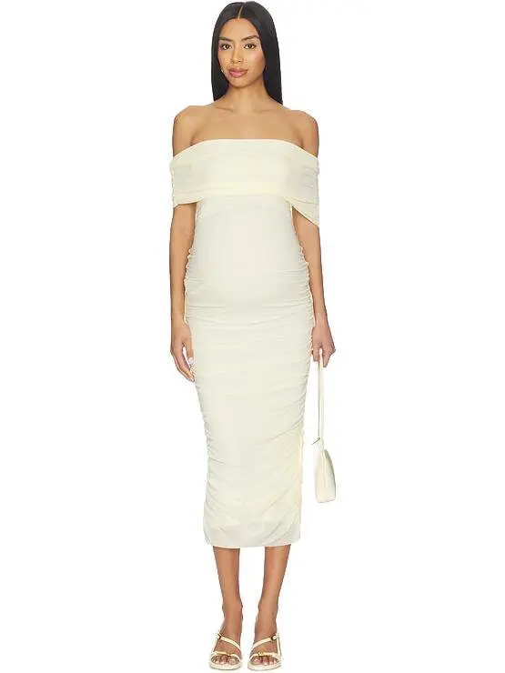BUMPSUIT Sleeveless Mesh Dress - Lemon