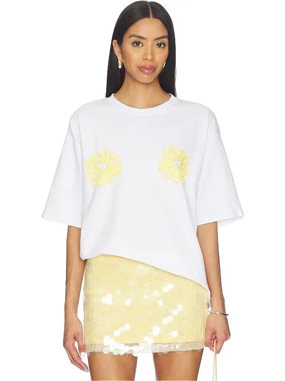 SNDYS Mai Tai Cord Floral Tee - Yellow Floral