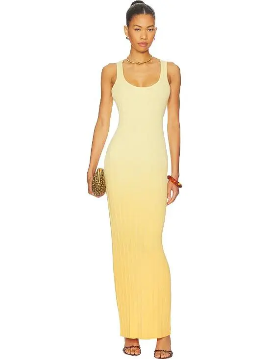 SNDYS Odessa Knit Maxi Dress - Mango Ombre