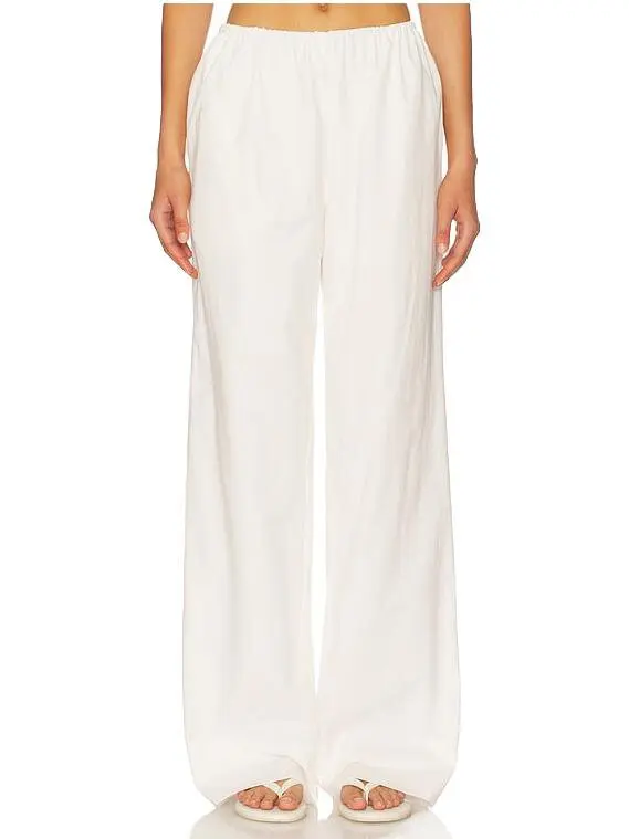 SNDYS Ismene Wide Leg Pants - White