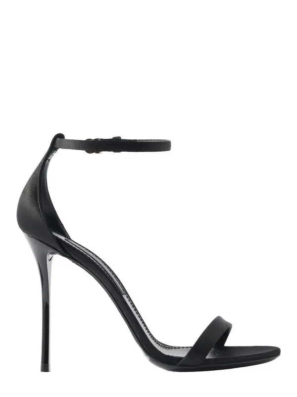Dolce & Gabbana Satin Sandals - Black