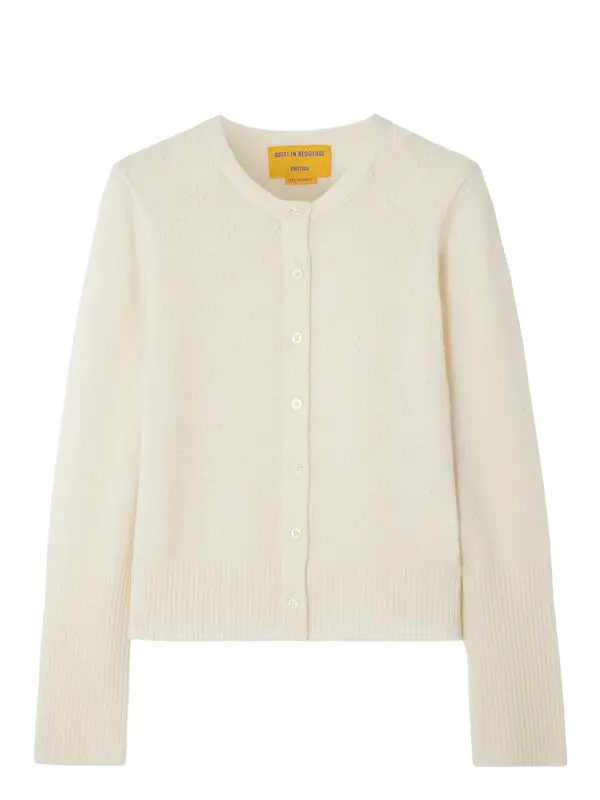 Guest In Residence Compass Jane Cashmere Cardigan - Neutrals