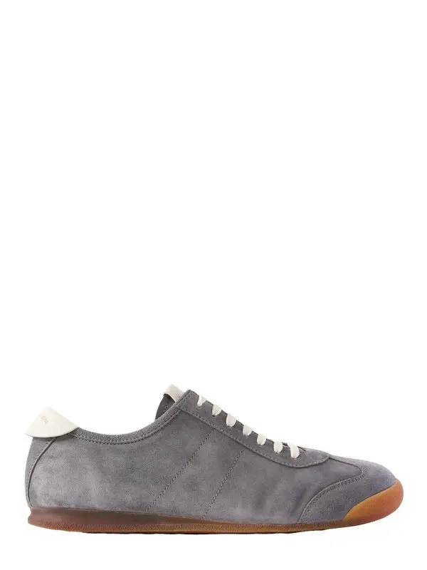 Officine Creative Hazel 001 Leather-trimmed Suede Sneakers - Gray