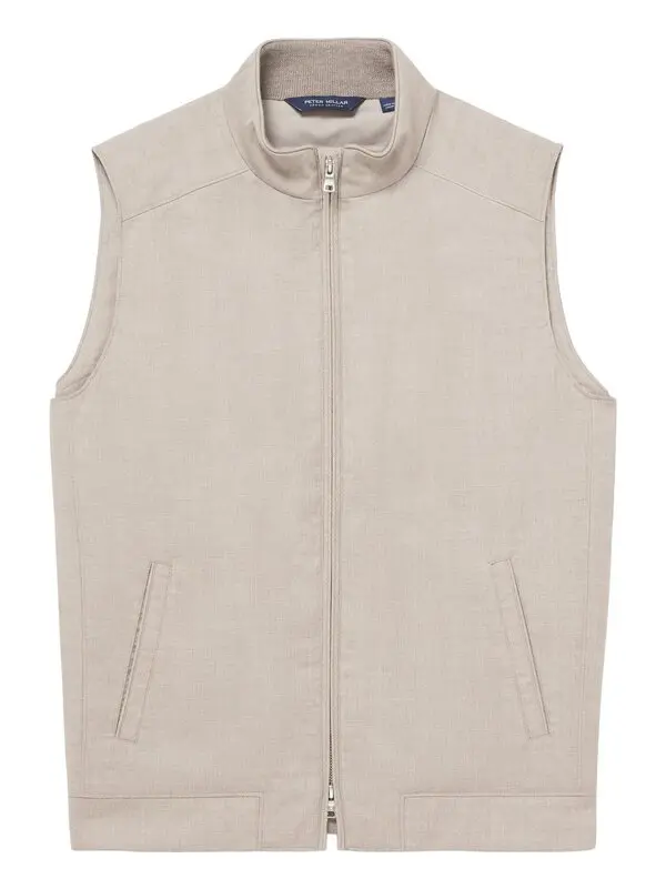 Peter Millar Excursionist Lite Padded Wool Gilet - Neutrals