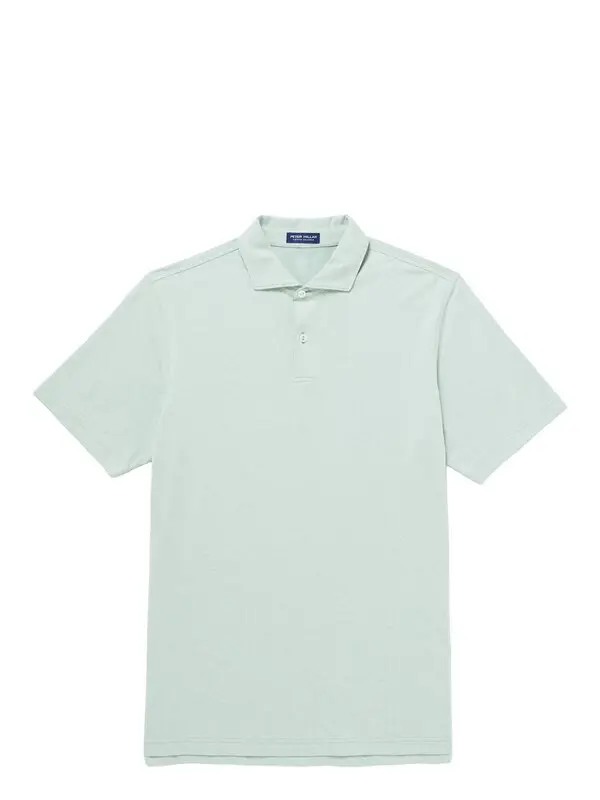 Peter Millar Albatross Pima Cotton-blend Piqué Polo Shirt - Green
