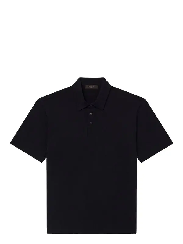 SLOWEAR Cotton And Silk-blend Jersey Polo Shirt - Black