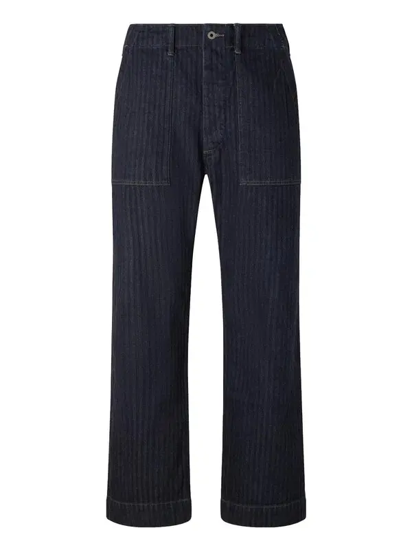 Ralph Lauren Herringbone Straight-leg Jeans - Blue