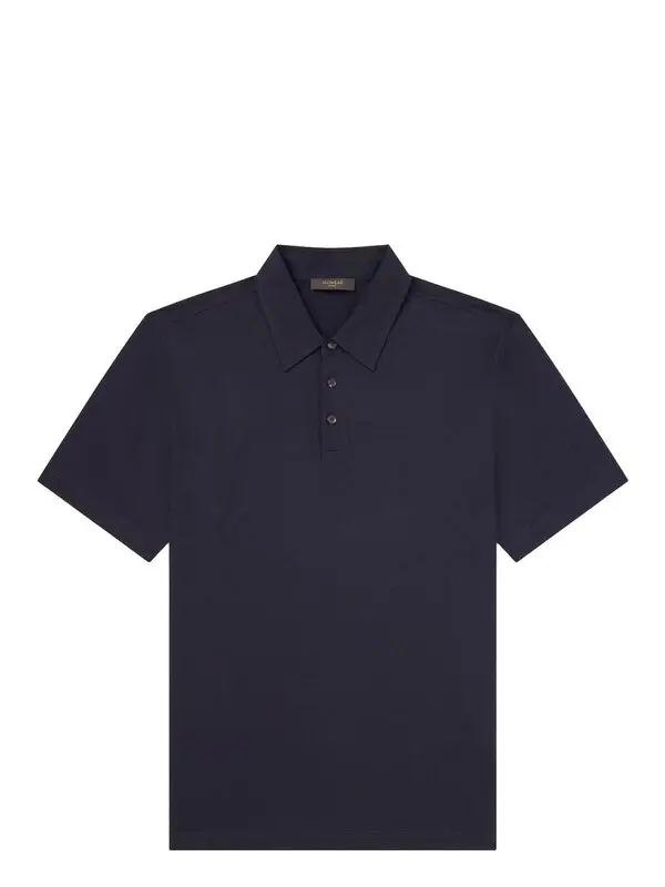 SLOWEAR Cotton And Silk-blend Jersey Polo Shirt - Blue