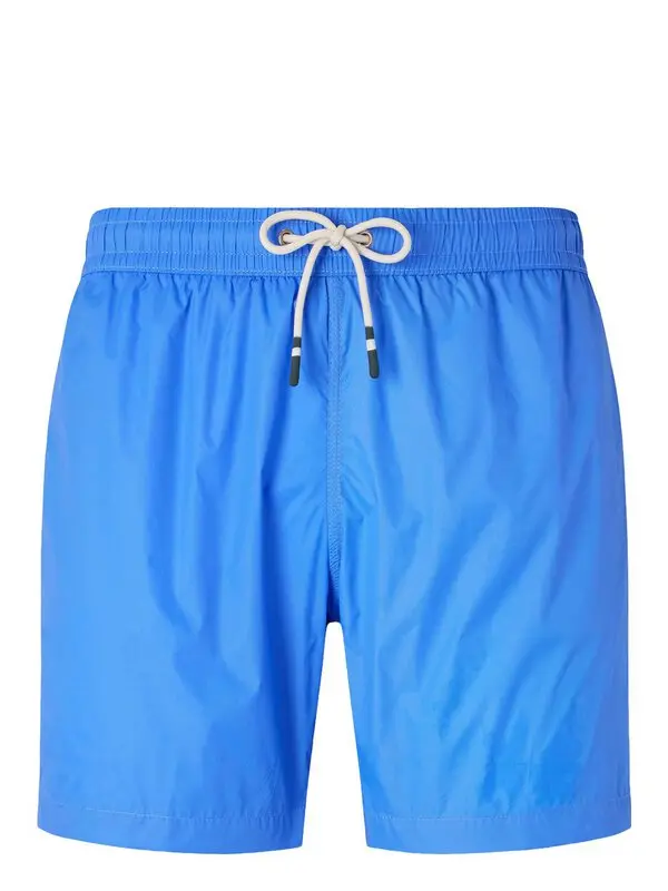 Hartford Straight-leg Mid-length Recycled Swim Shorts - Blue
