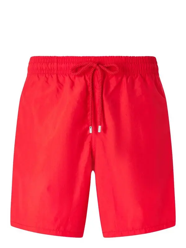 Vilebrequin Moorea Straight-leg Mid-length Econyl® Swim Shorts - Red