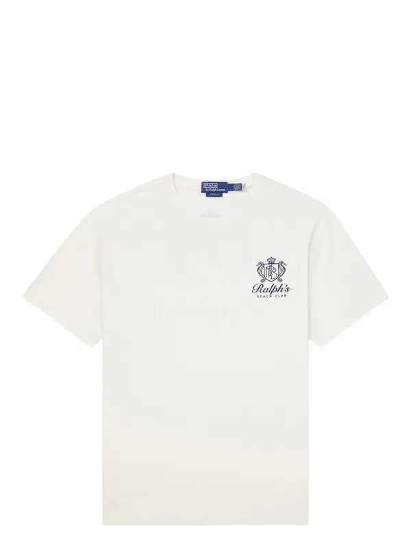 Polo Ralph Lauren Logo-print Cotton-jersey T-shirt - White