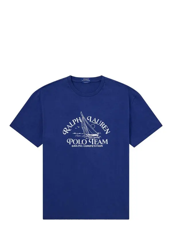 Polo Ralph Lauren Logo-print Cotton-jersey T-shirt - Blue