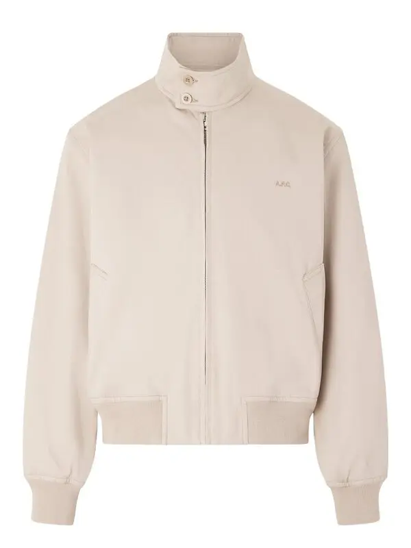 A.p.c. Cotton Twill Blouson Jacket - Neutrals