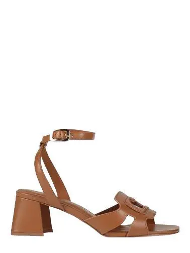 Lola Cruz Leather Sandals - Brown