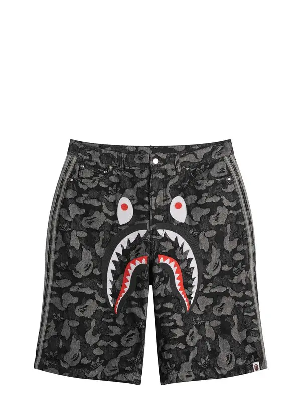 Adidas X A Bathing Ape Denim Jorts - Black