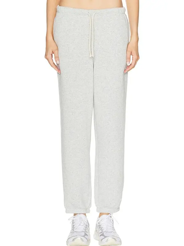 American Vintage Jogging Ample Sweatpant - Gris Clair Chine