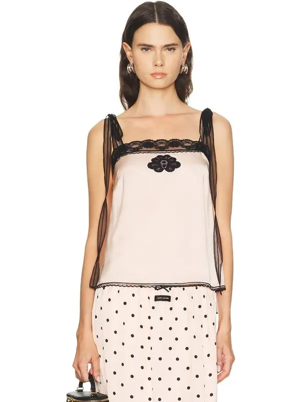 Marc Jacobs Ribbon Strap Top - Blush