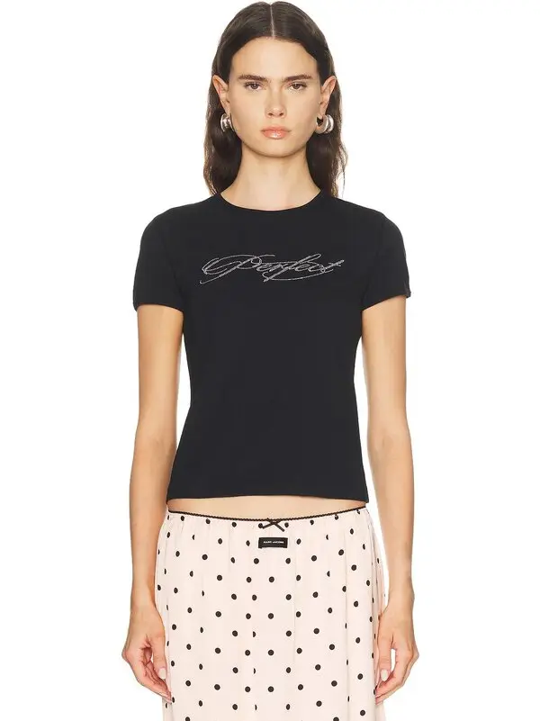 Marc Jacobs Perfect Shrunken Tee - Black